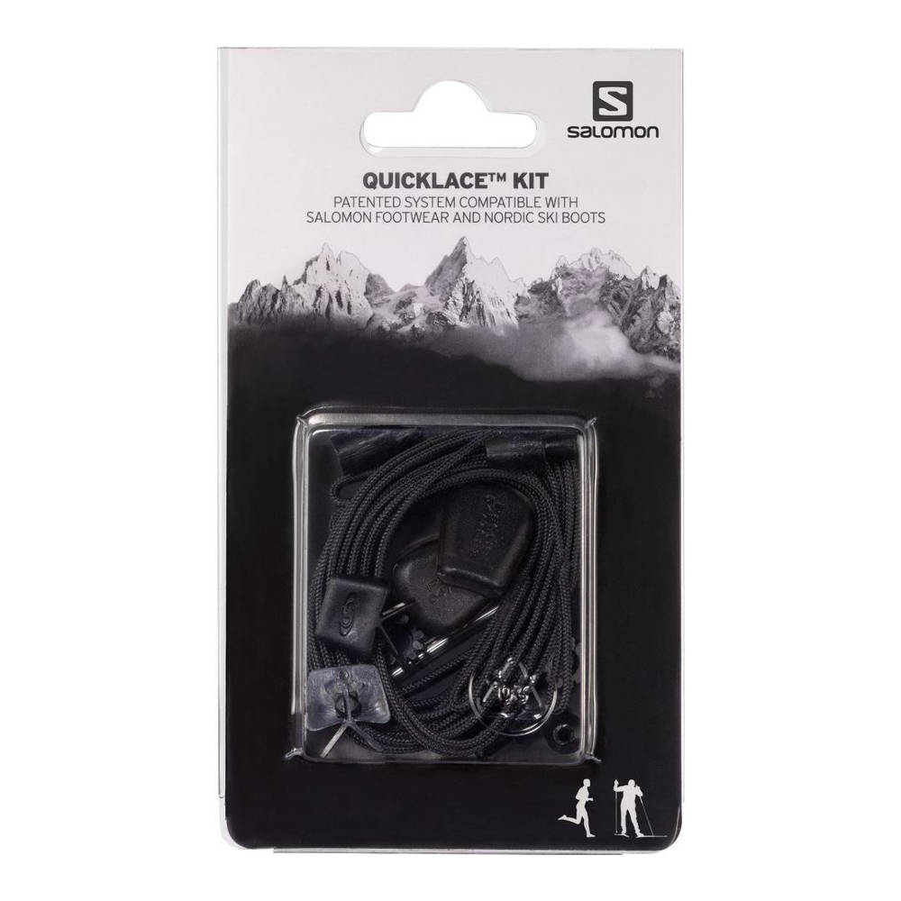 Salomon - Quicklace Kit Snørresystem | Sort – GrejFreak.dk