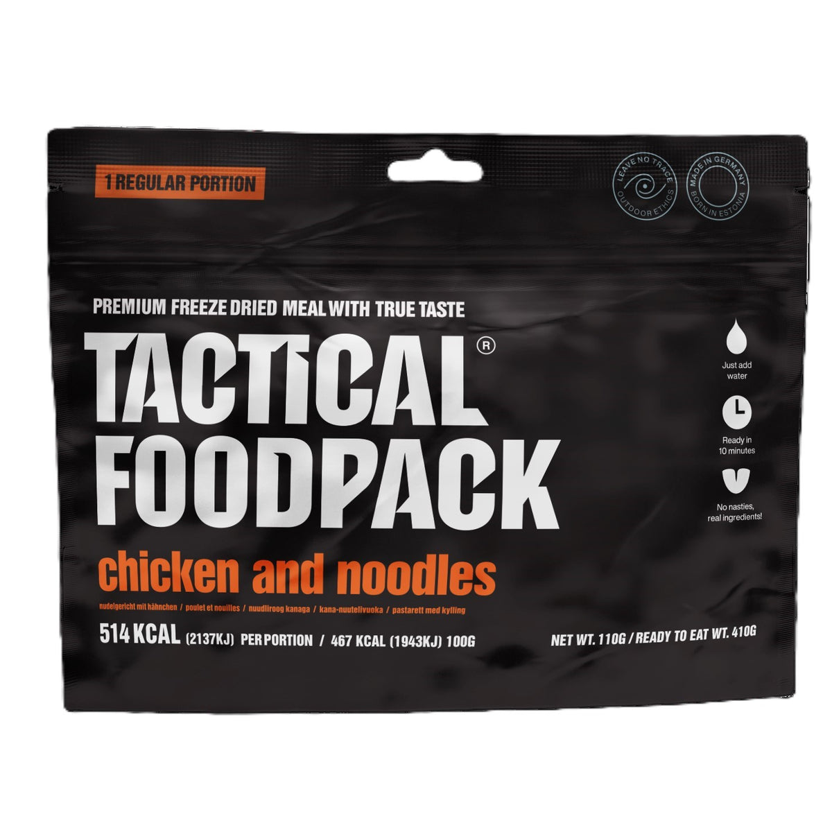 Kylling og Nudler (514 kcal) fra Tactical Foodpack - Køb – GrejFreak.dk