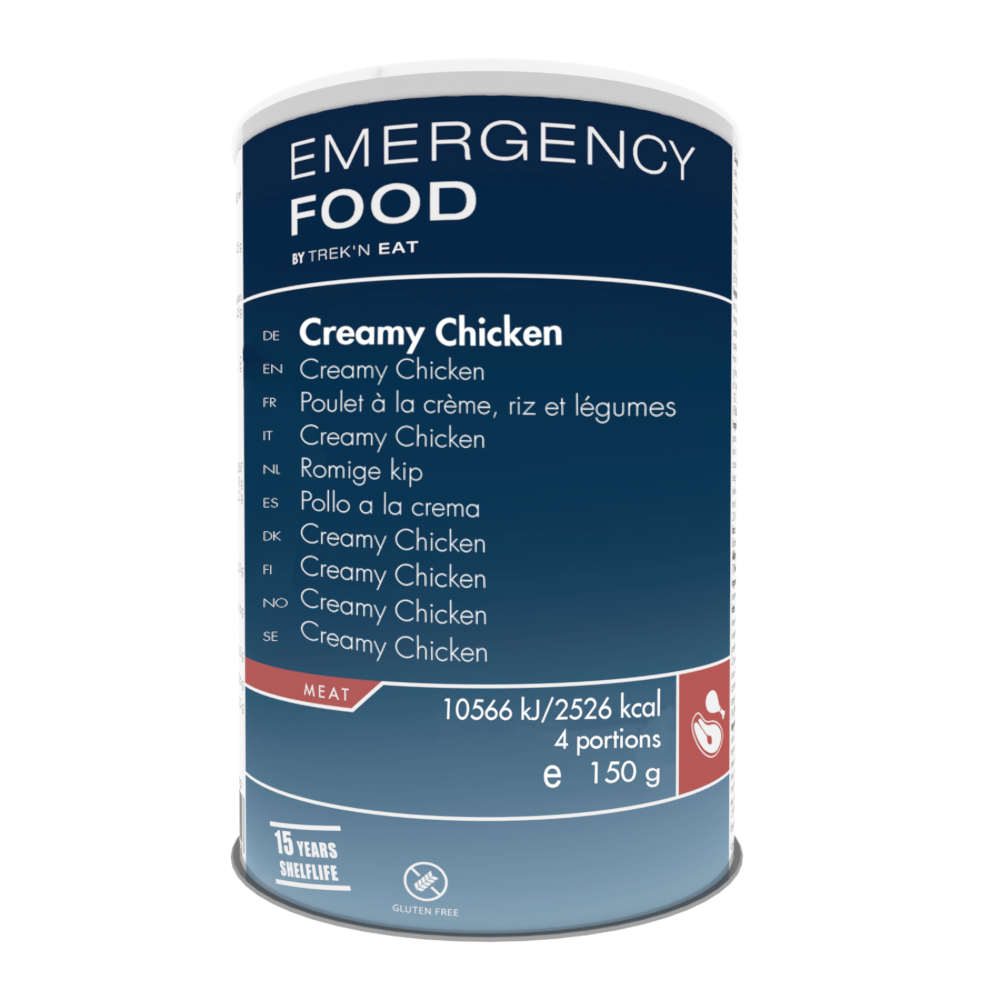 Trek'n Eat - Emergency Food Creamy Chicken m. Ris, 4 Portioner, 600g ...
